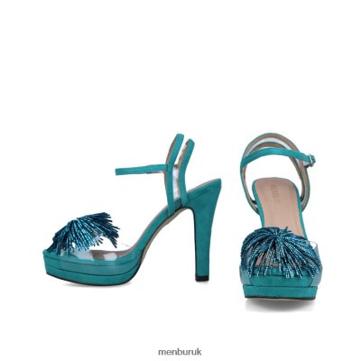 Menbur Women AZZATE X80V4819 High Heels AZUL MEDIO [X80V4819] : Menbur ...